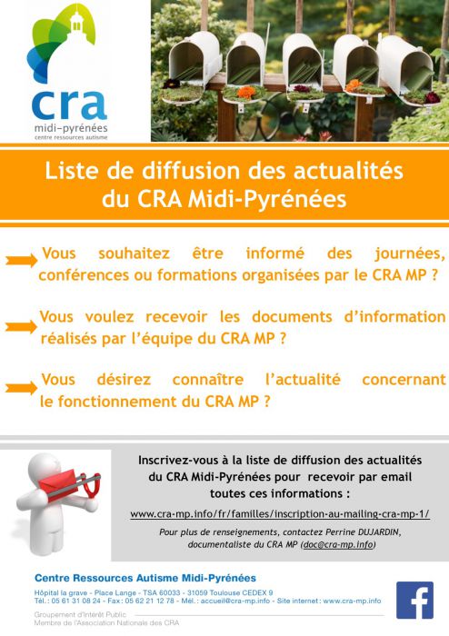 Personnes avec autisme & familles - CRA Midi-Pyrénées